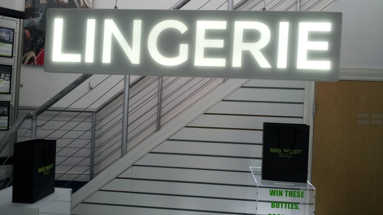 Solid Surface Light Box | Retail Display | Wrights Plastics