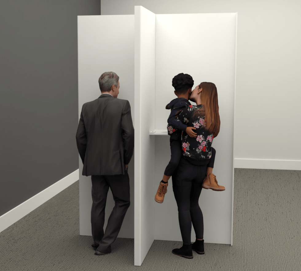 Polling Booth Design Aims To Boost Voter Confidence