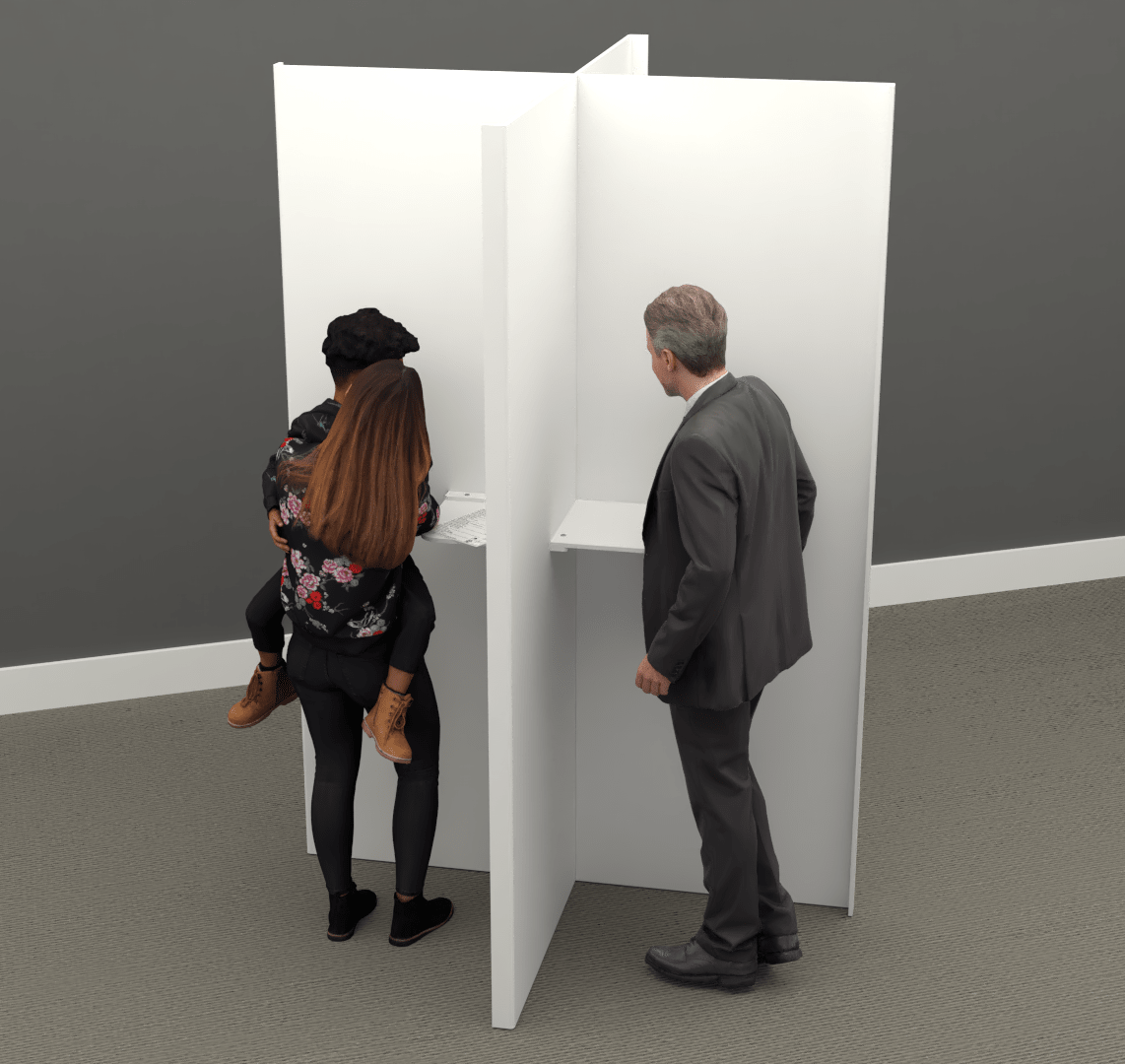 Polling Booth | Low Cost Flatpack Design