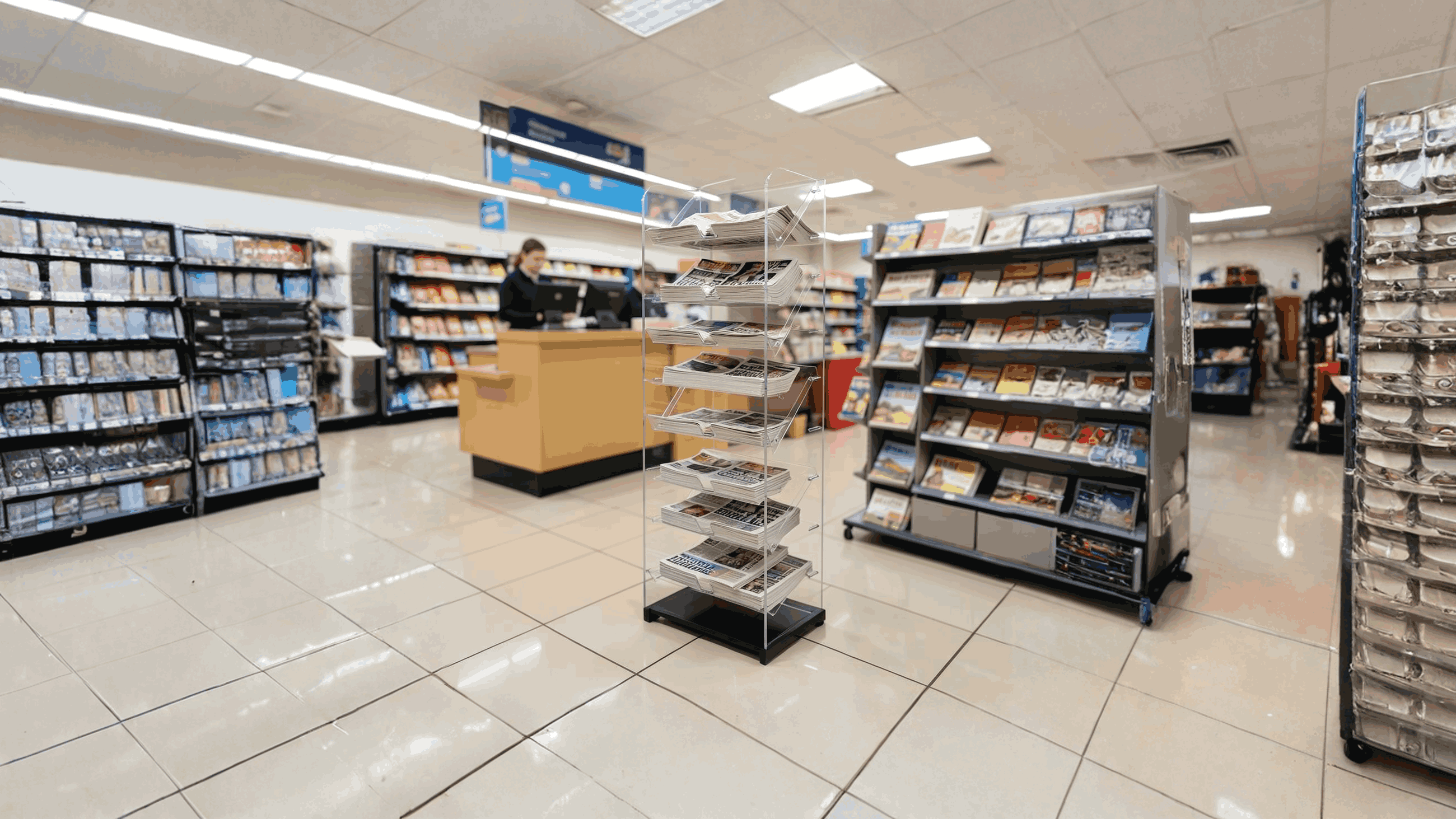Magazine & Newspaper Display Stands
